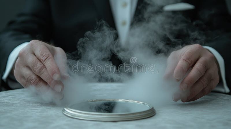 A Performer Engages an Audience with a Stunning Illusion on Smoke and ...