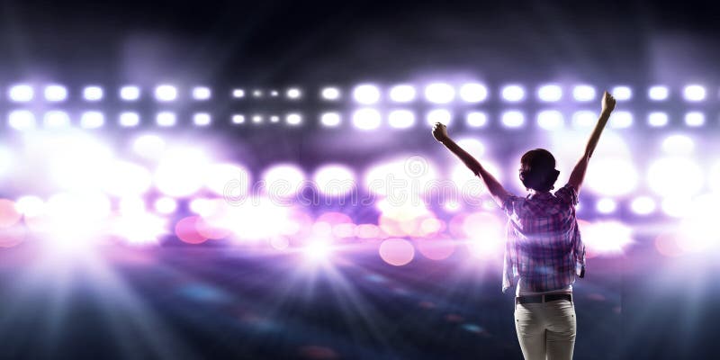 Performer on stage stock photo. Image of performing, show - 57450490