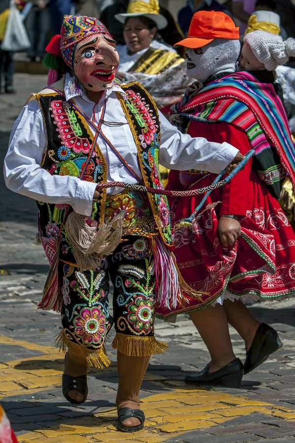 Performers at the May Day Parade in Cusco in Peru. Editorial Image ...