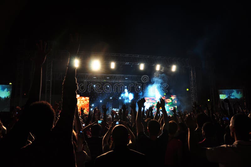 Performers on Stage at Concert Stock Image - Image of staging ...