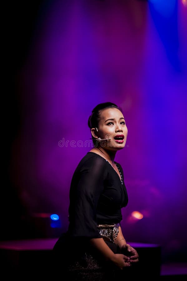 Performing Arts in Dark Studio Editorial Image - Image of competition ...