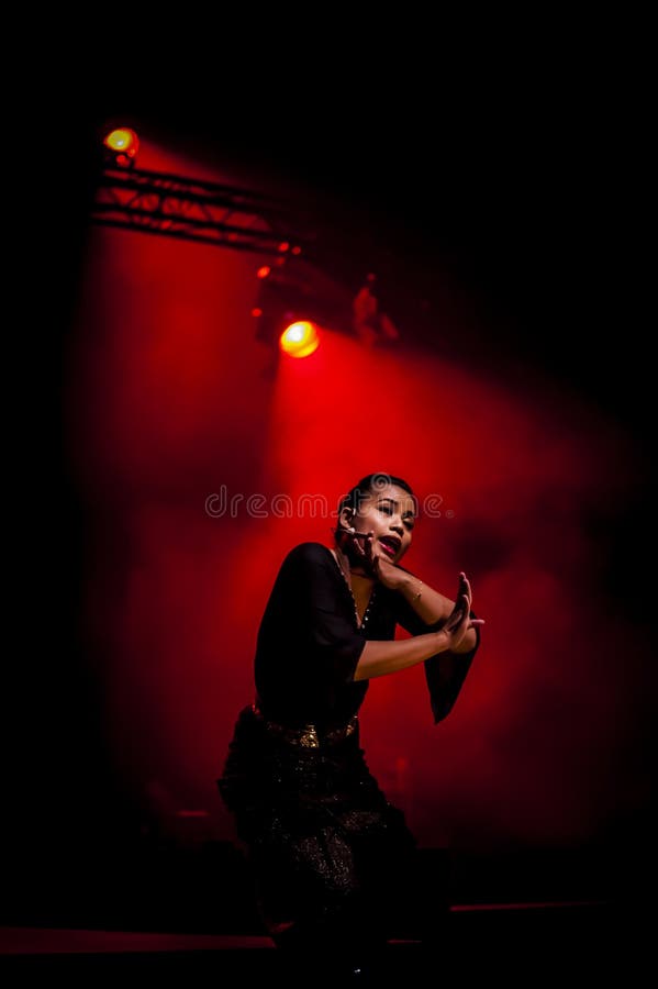 Performing Arts in Dark Studio Editorial Photo - Image of entertainment ...