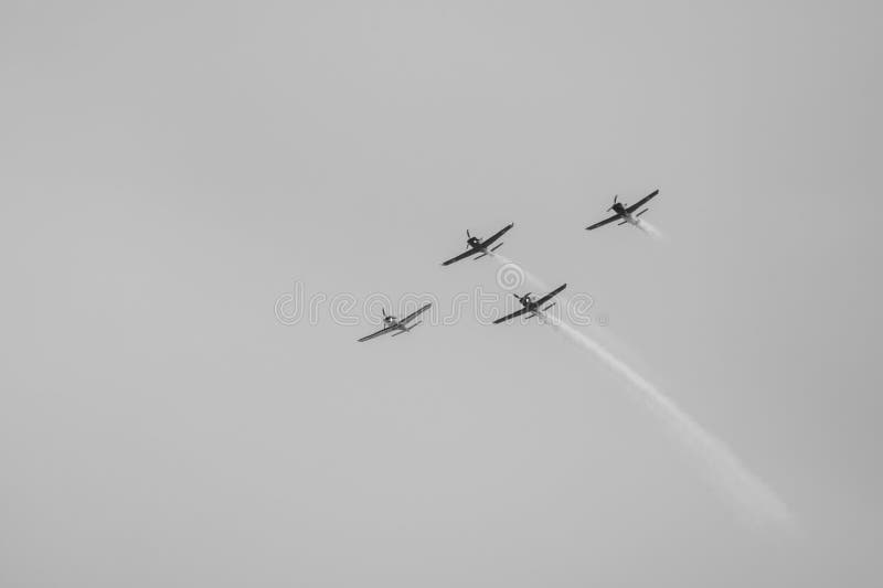 Performing Fighter Planes Flying in Formation Editorial Stock Image ...