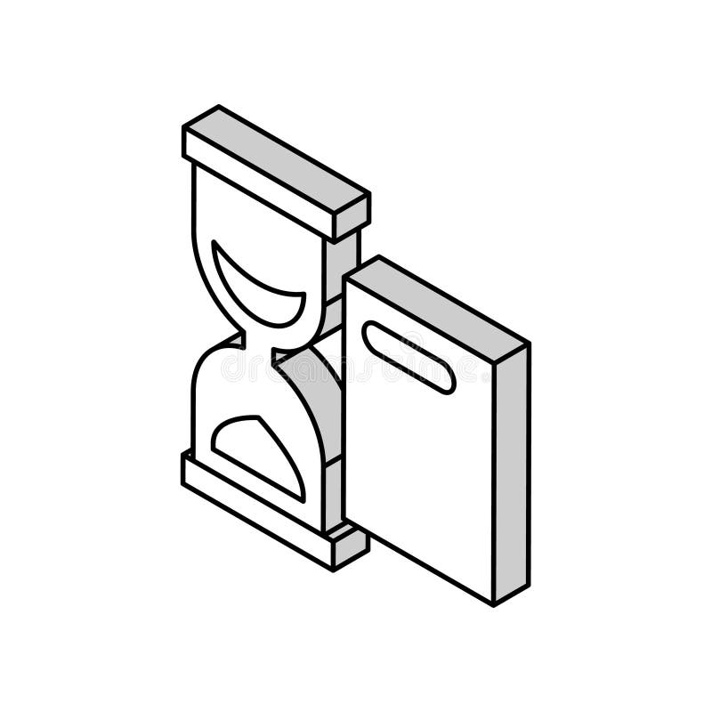 Performing Tasks Time Isometric Icon Vector Illustration Stock Vector ...