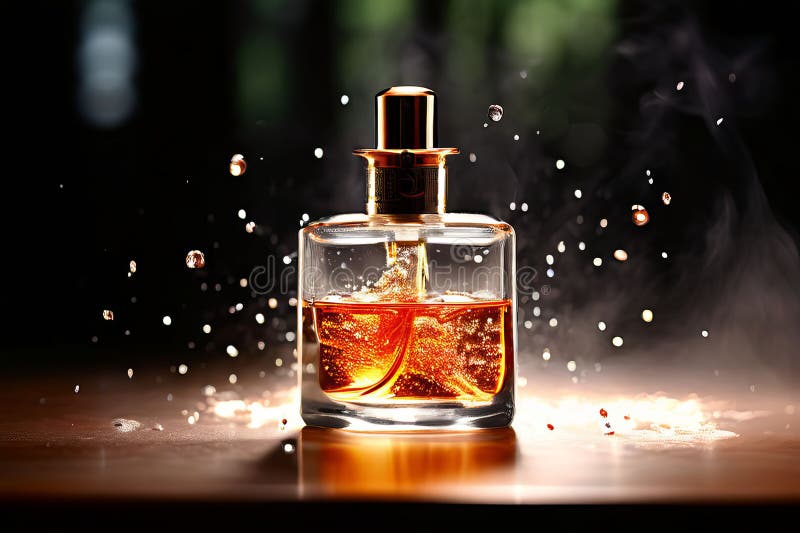 Perfume Atomizer a High Tech Perfume Bottle Spraying a Fine Mist Stock ...