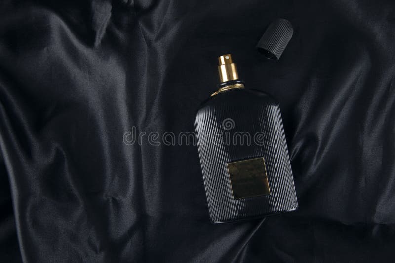 Perfume on the Black Background Stock Photo - Image of elegance ...