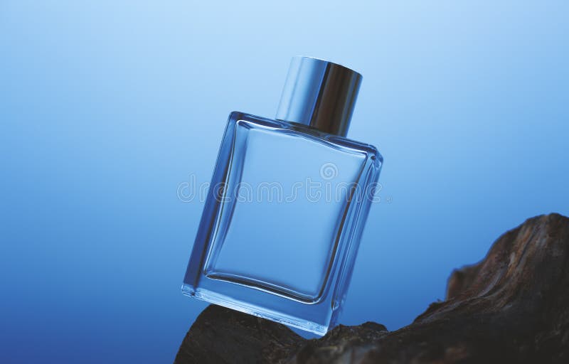 Perfume in blue bottle stock photo. Image of liquid, luxury - 4101922