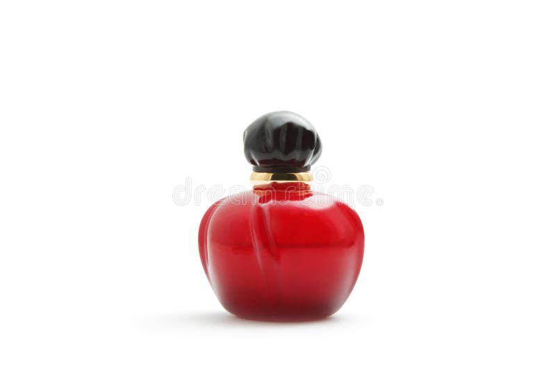 Red perfume bottle stock image. Image of object, wallpaper - 2596633