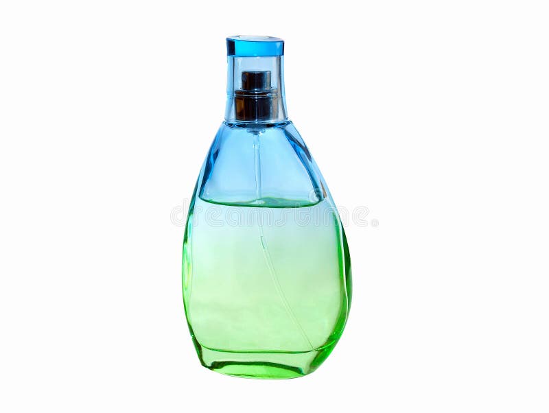 Aqua blue perfume bottle stock photo. Image of liquid - 17896944