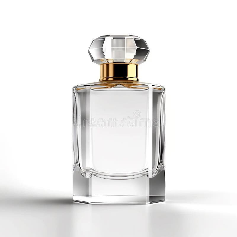 Perfume Bottle with Attractive Design without Brand Isolated in White ...
