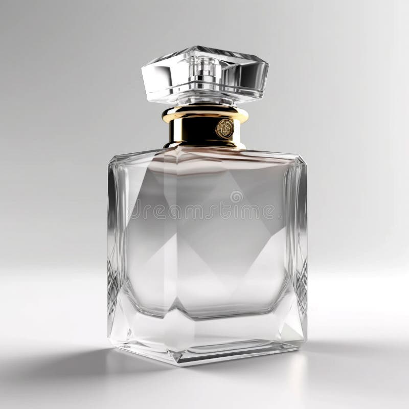 Perfume Bottle with Attractive Design without Brand Isolated in White ...