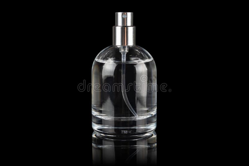 Perfume Bottle Black Background Copy Space Your Text Stock Photos ...