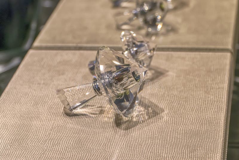 Perfume Bottle and Diamonds Stone on the Box Stock Photo - Image of ...