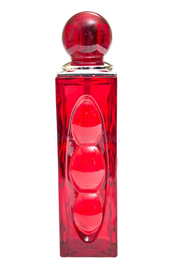 Red perfume bottle stock photo. Image of liquid, container - 23727146