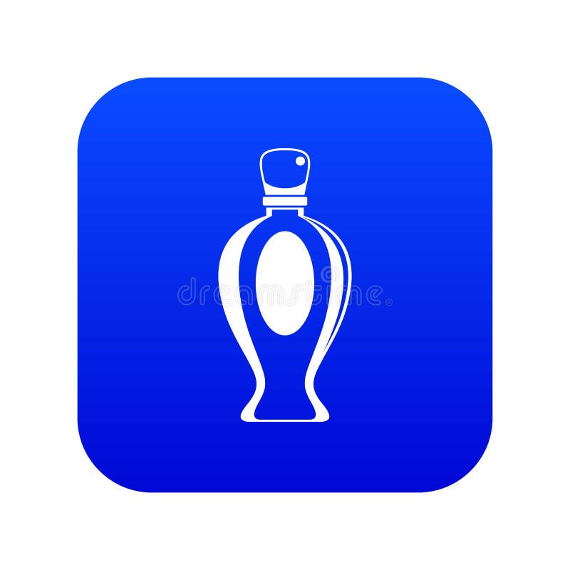 Perfume Bottle Icon Digital Blue Stock Vector - Illustration of ...