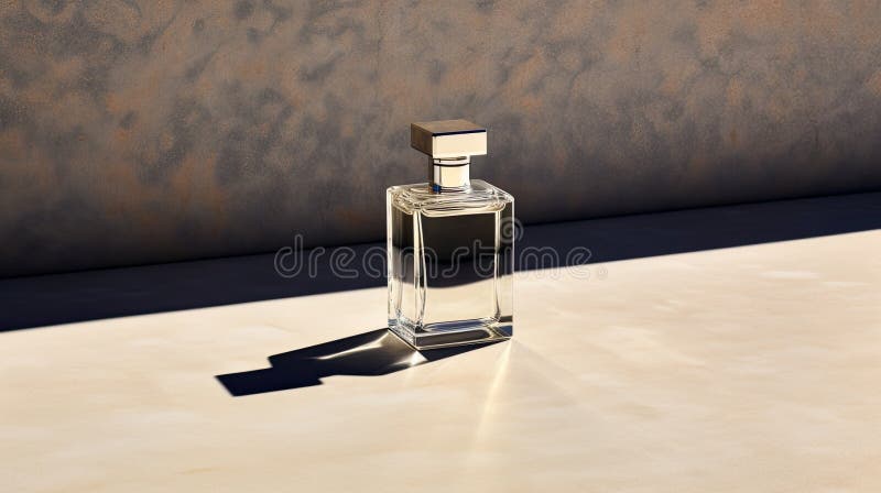 A Perfume Bottle Illuminated with Moody Lighting, Casting a Hyper ...