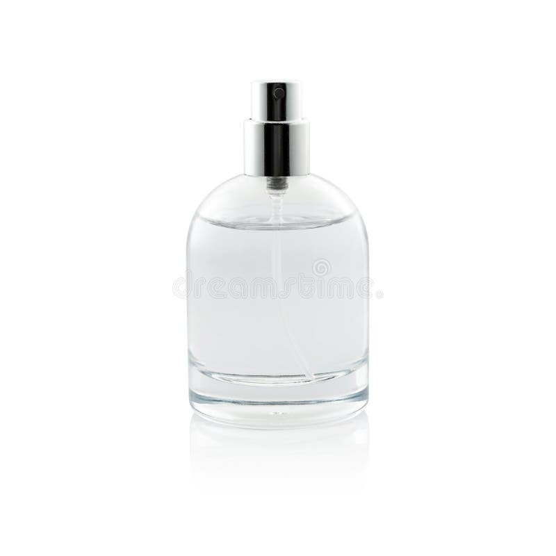 Perfume Bottle Isolated on White Background. Copy Space for Your Text ...