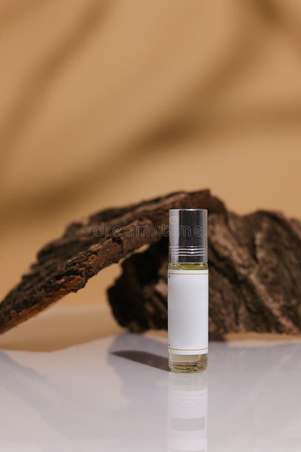 Perfume Bottle on the Neutral Modern Background Stock Image - Image of ...