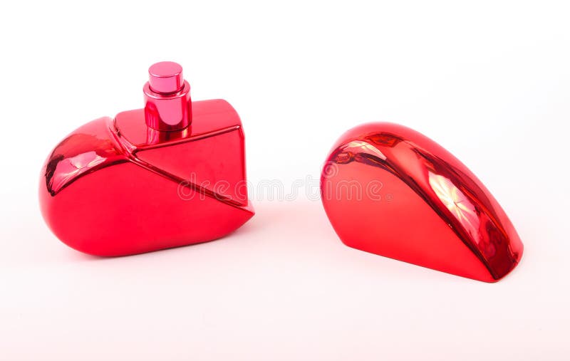 Red Perfume for Modern Women Stock Image - Image of fragrance, holding ...
