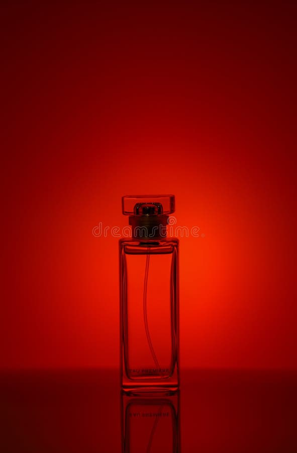 Red perfume bottle stock image. Image of object, wallpaper - 2596633