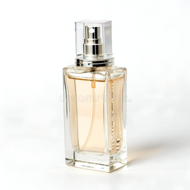 Perfume Bottle Spray Isolated on White Background Stock Illustration ...