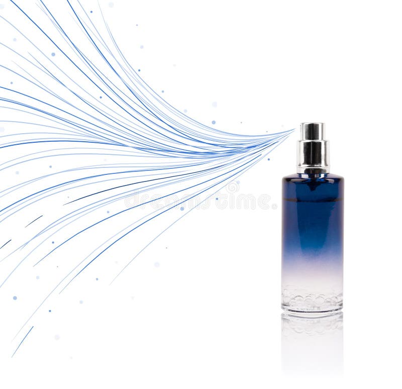 Perfume Bottle Spraying Lines Stock Photo - Image of aroma, bouquet ...