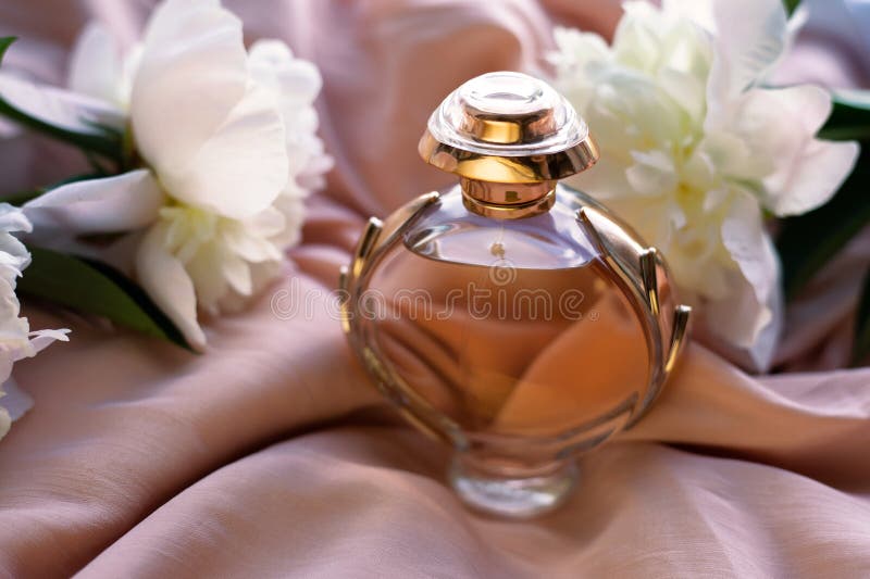 Perfume and spring flowers stock image. Image of floral - 331830049