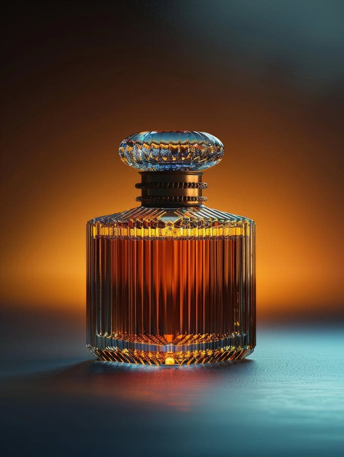 Perfume Bottle on Table stock illustration. Illustration of design ...