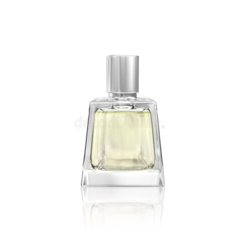 Perfume Bottle on a White Background. 3d Render Stock Illustration ...