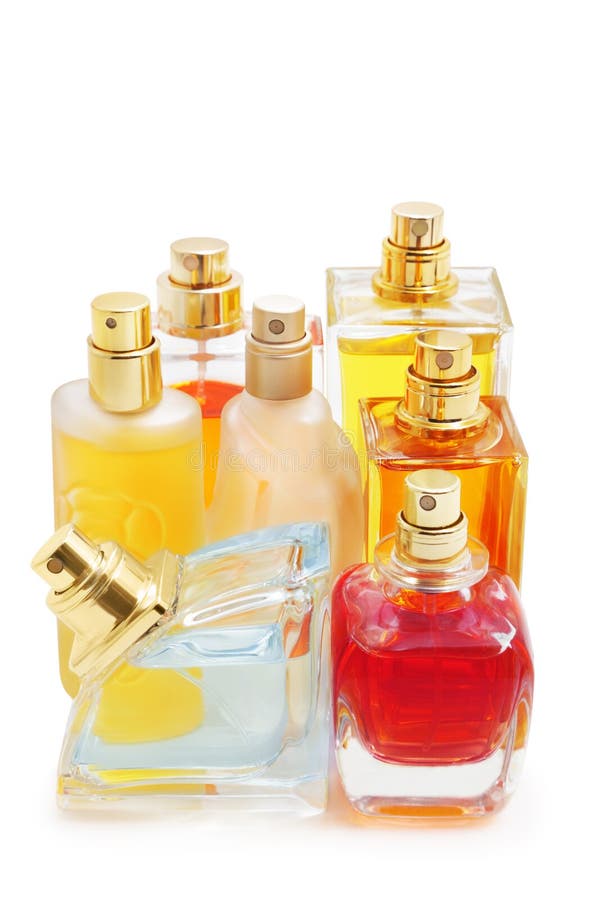 Perfume bottles stock image. Image of container, isolated - 16242673