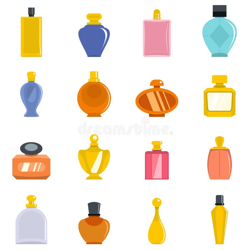 Perfume Bottles Logo Icons Set, Simple Style Stock Vector ... Perfume Bottles Logo Icons Set, Simple Style Stock Vector ...