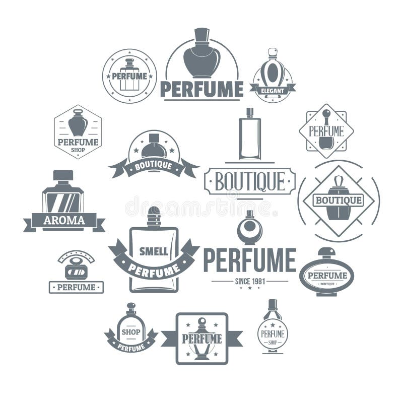 Perfume Bottles Logo Icons Set, Simple Style Stock Vector ... Perfume Bottles Logo Icons Set, Simple Style Stock Vector ...