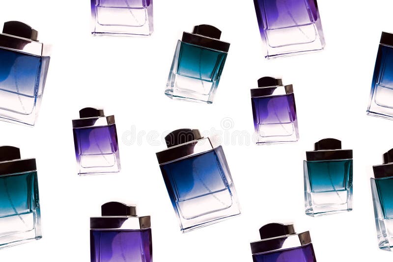 Perfume Bottles Seamless Pattern Stock Photo - Image of endless ...