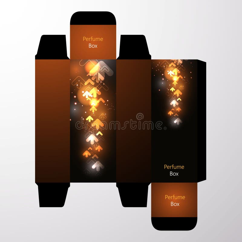 Perfume box design stock vector. Illustration of blue - 35919983