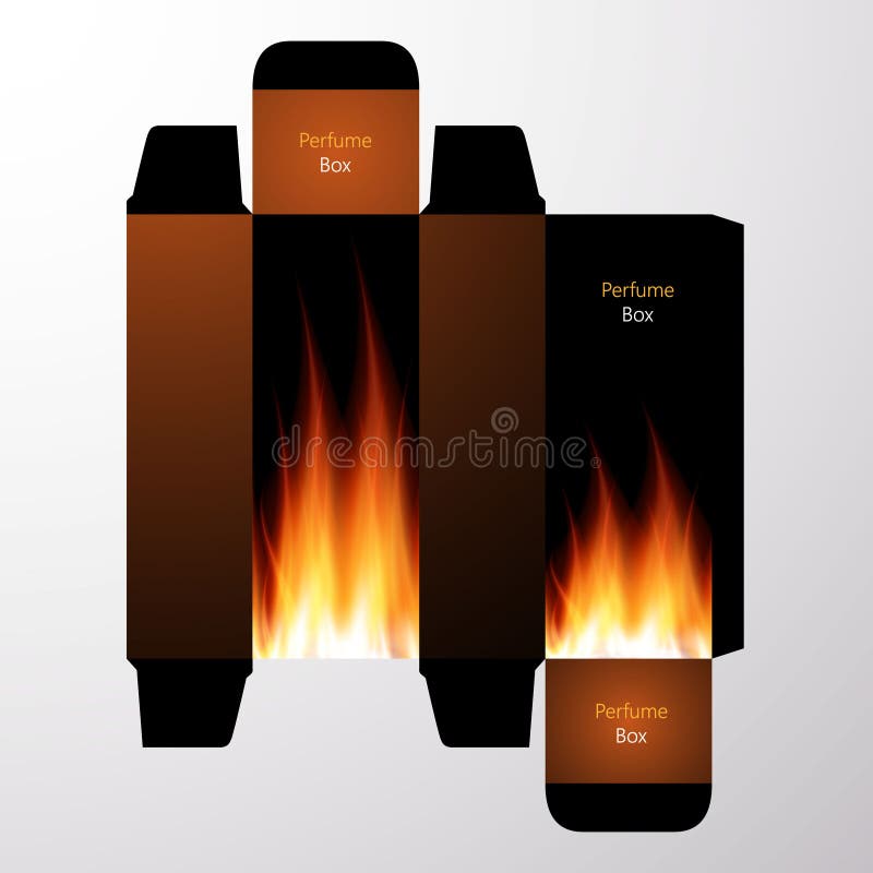 Perfume box design stock vector. Illustration of blue - 35919983