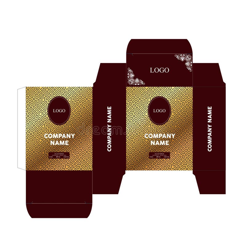 PERFUME BOX VINTAGE DESIGNS PACKGING Stock Vector - Illustration of ...