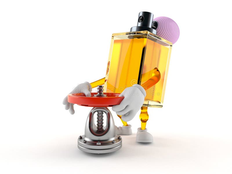 Perfume Character with Valve Stock Illustration - Illustration of ...