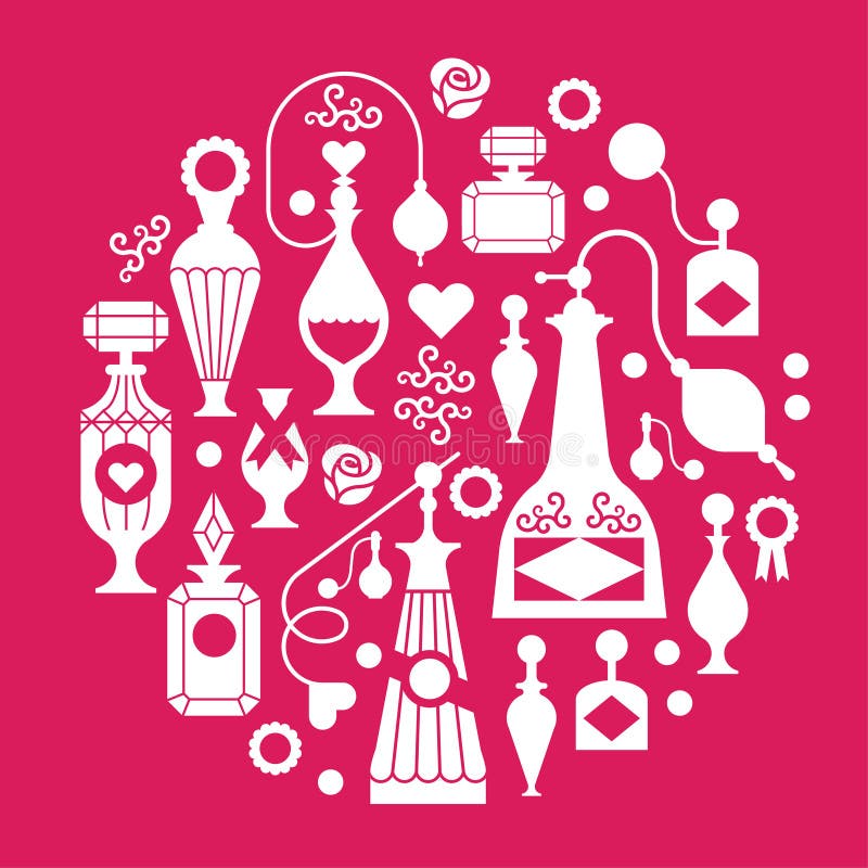 Perfume composition stock vector. Illustration of invitation - 58606698