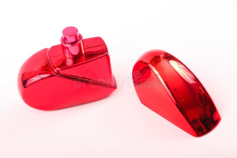 Perfume Del Rojo De Las Mujeres Imagen de archivo - Imagen de envase ...