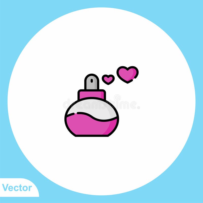 Perfume Flat Vector Icon Sign Symbol Stock Vector - Illustration of ...