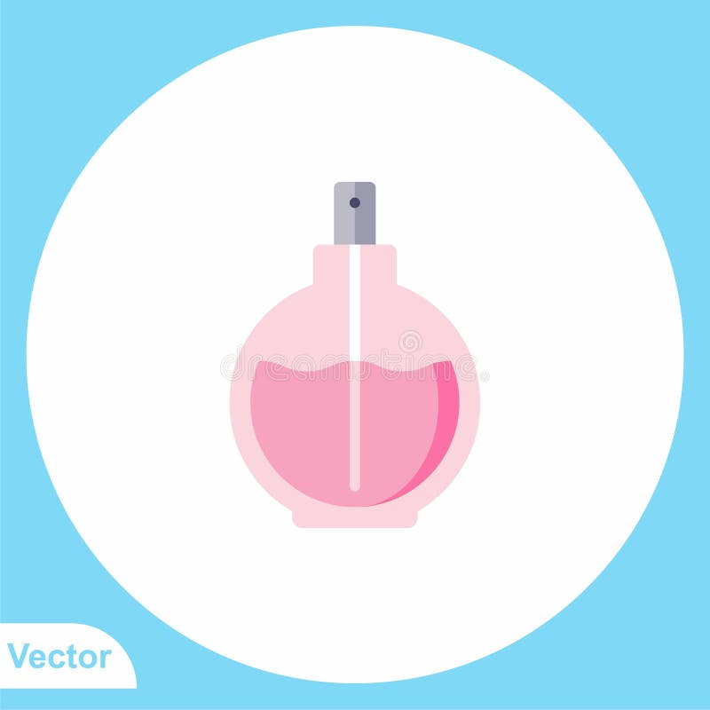 Perfume Flat Vector Icon Sign Symbol Stock Vector - Illustration of ...