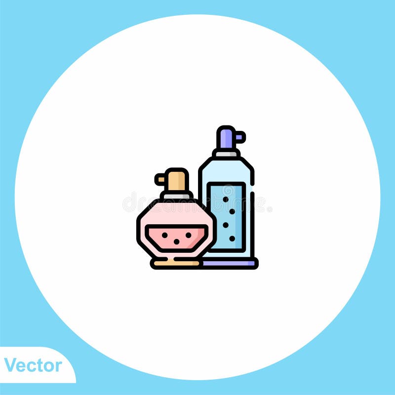 Perfume Flat Vector Icon Sign Symbol Stock Illustration - Illustration ...