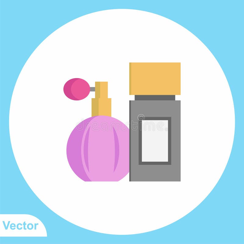 Perfume Flat Vector Icon Sign Symbol Stock Vector - Illustration of ...
