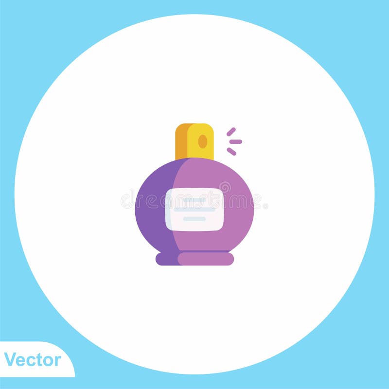 Perfume Flat Vector Icon Sign Symbol Stock Vector - Illustration of ...