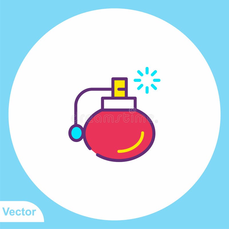 Perfume Flat Vector Icon Sign Symbol Stock Illustration - Illustration ...