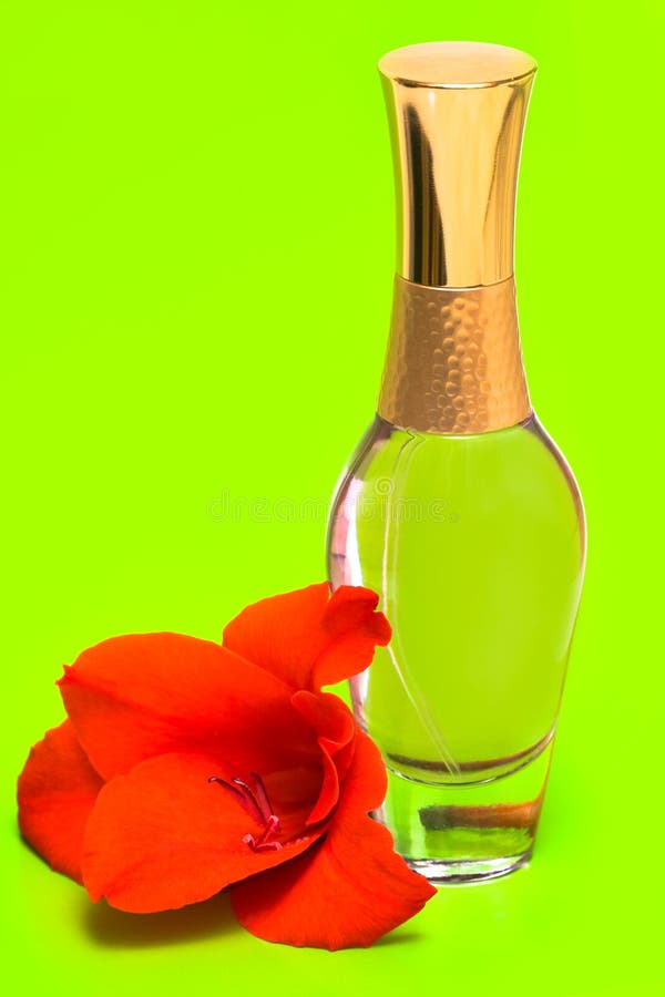 Perfume with flower stock image. Image of female, aromatic - 8889849