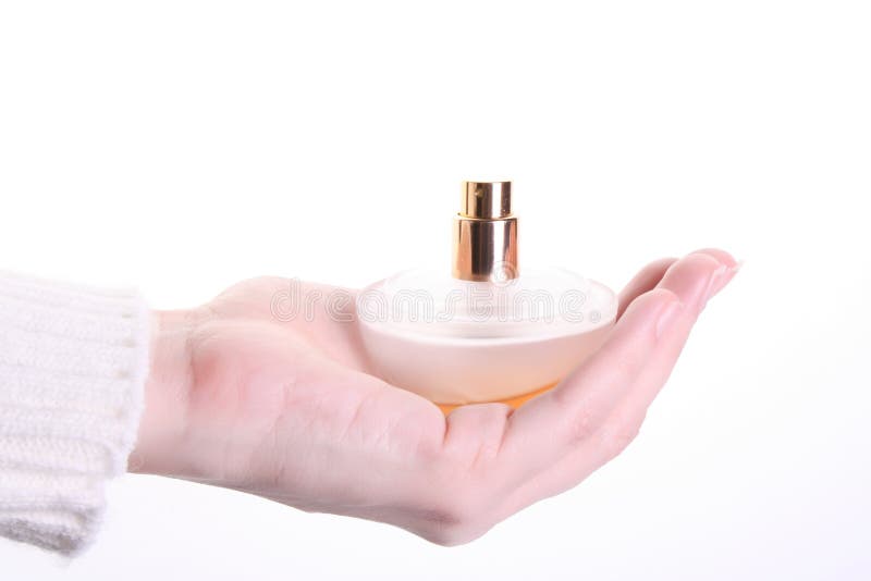 Perfume glass on hand stock image. Image of fingers, aromatic - 7113479