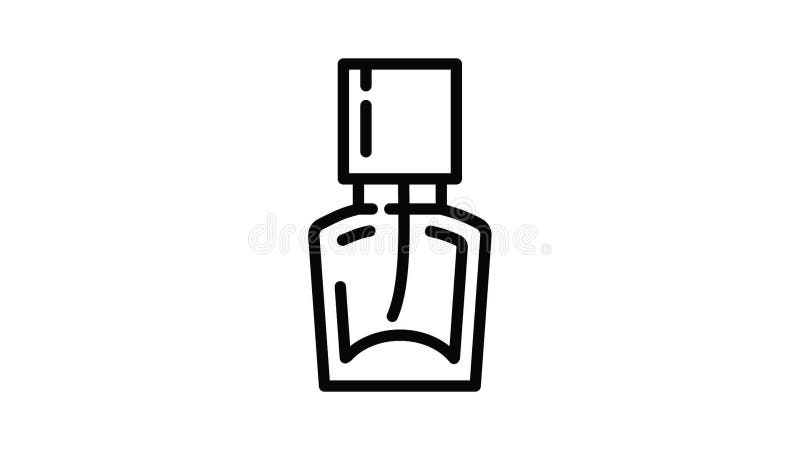Perfume icon animation stock footage. Video of glass - 217181252