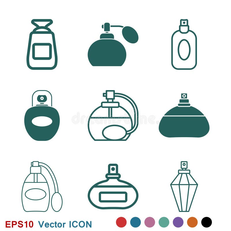 Perfume Icon Sign Symbol for Design Stock Illustration - Illustration ...