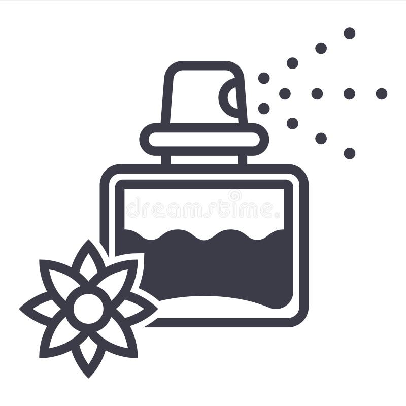 Perfume Icon Simple Thin Outline. Stock Vector - Illustration of female ...